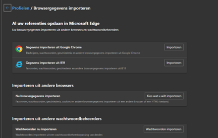 Handleiding: Browsergegevens overzetten naar Microsoft Edge – Van Hoecke Support