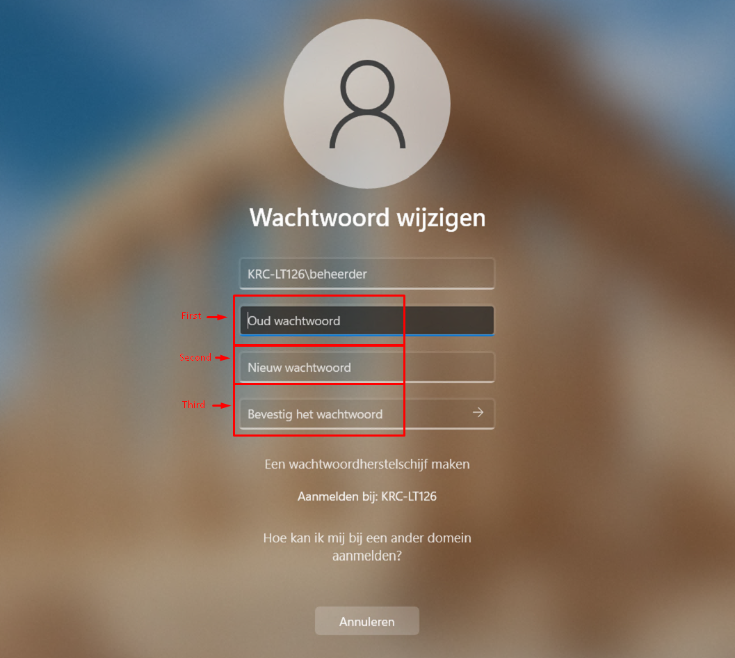 Wachtwoord is vervallen, wat nu? (binnen de firma) – Van Hoecke Support